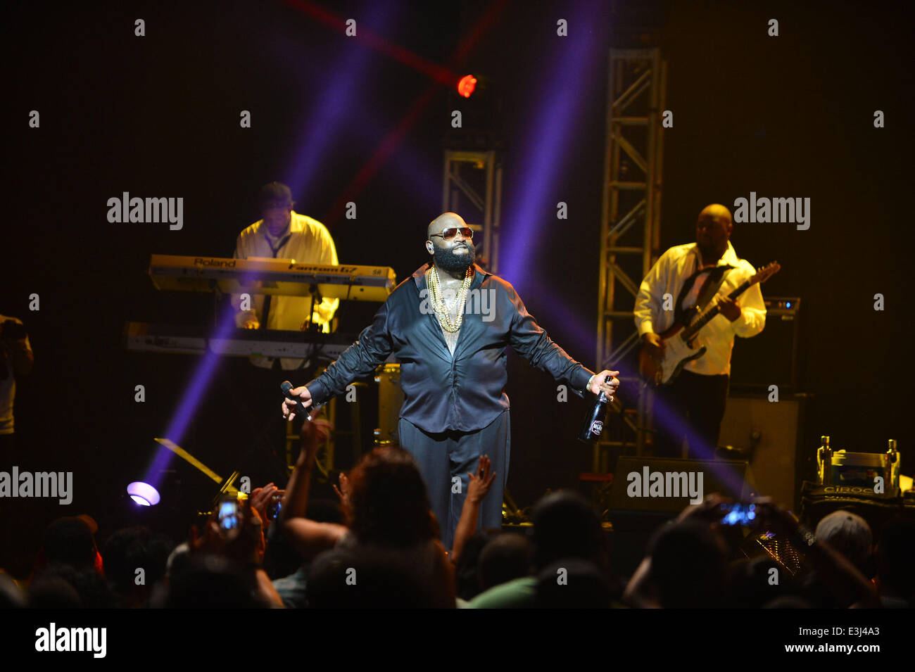Rick Ross performing in concert at the James L. Knight International ...