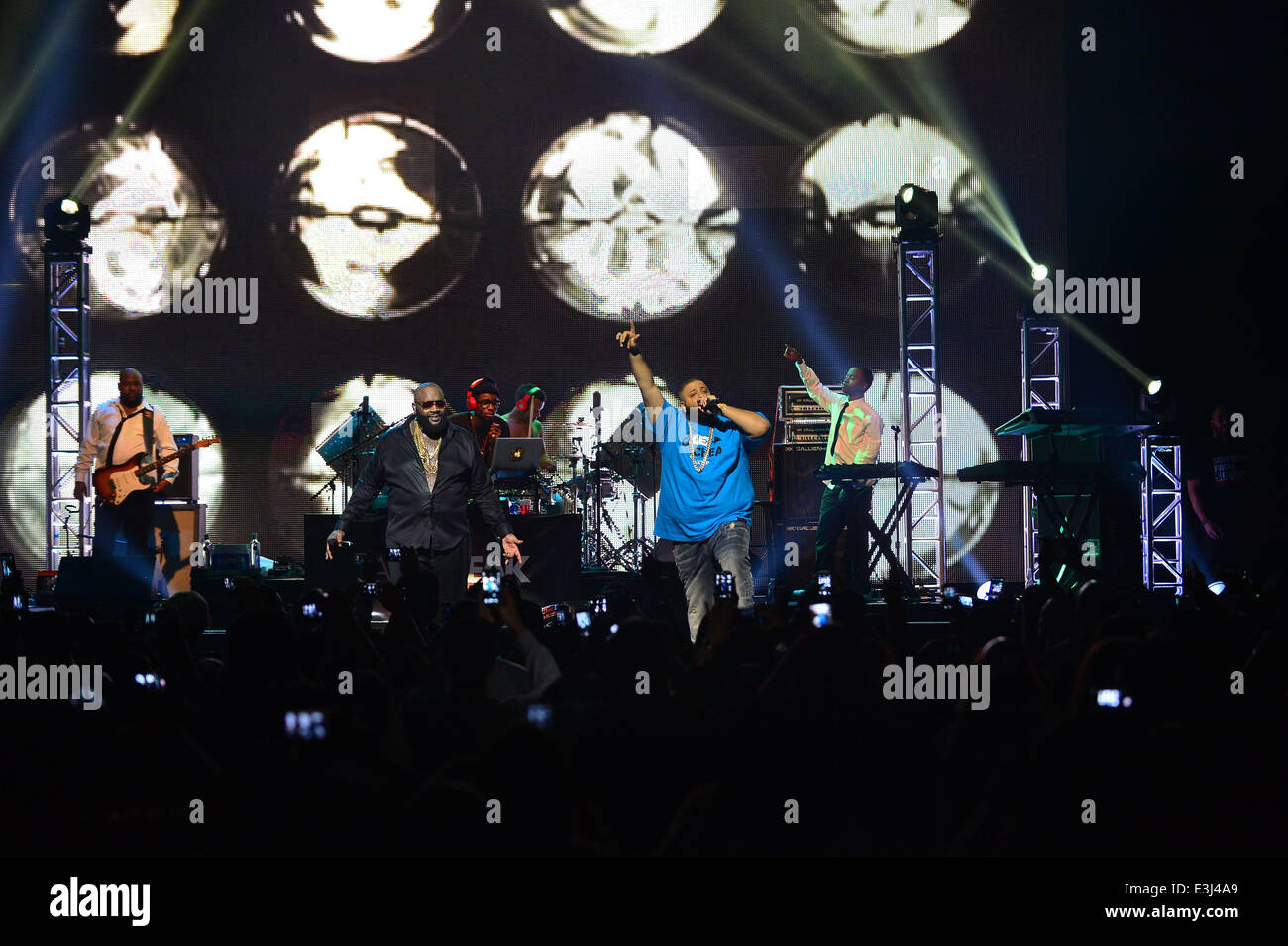 Rick Ross performing in concert at the James L. Knight International ...