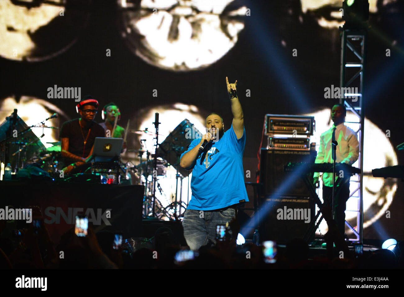 Rick Ross performing in concert at the James L. Knight International ...