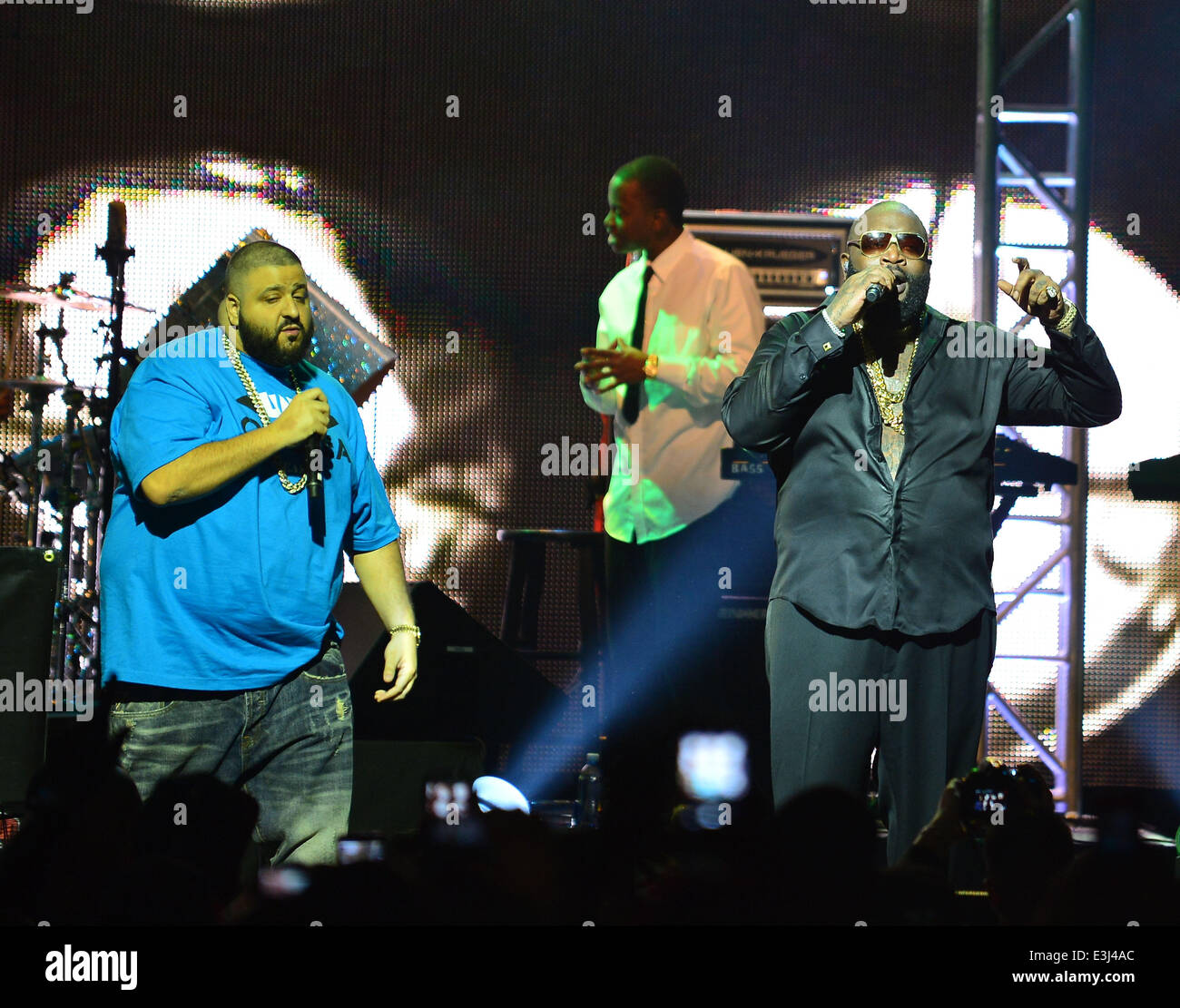 Rick Ross performing in concert at the James L. Knight International ...