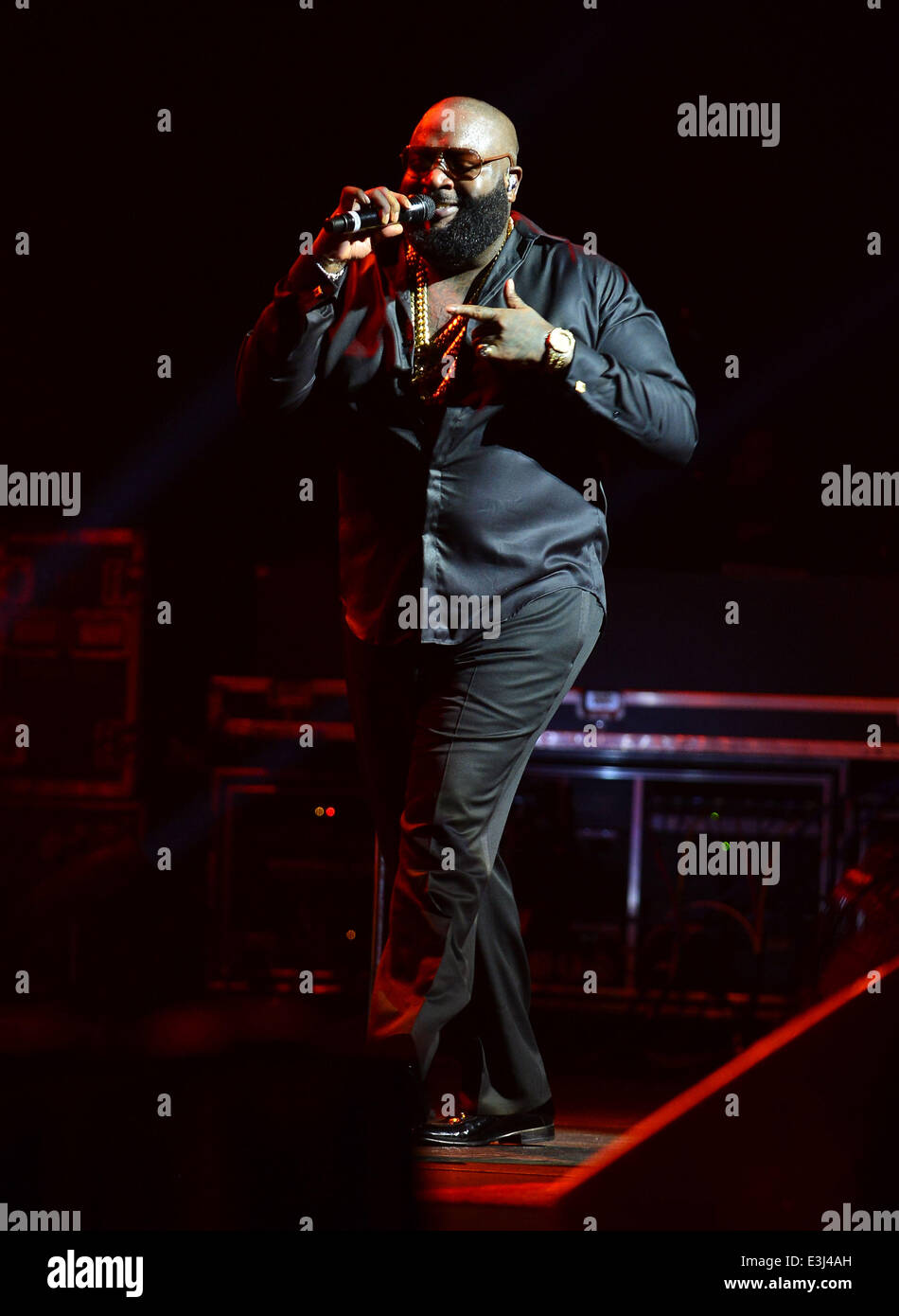 Rick Ross performing in concert at the James L. Knight International ...