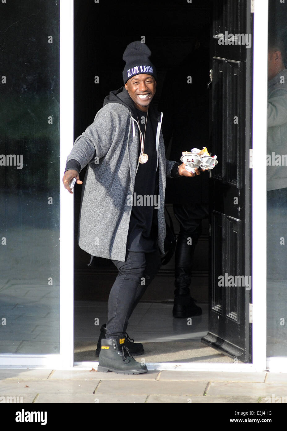 X Factor contestants Rough Copy pictured arriving at the X Factor house ...