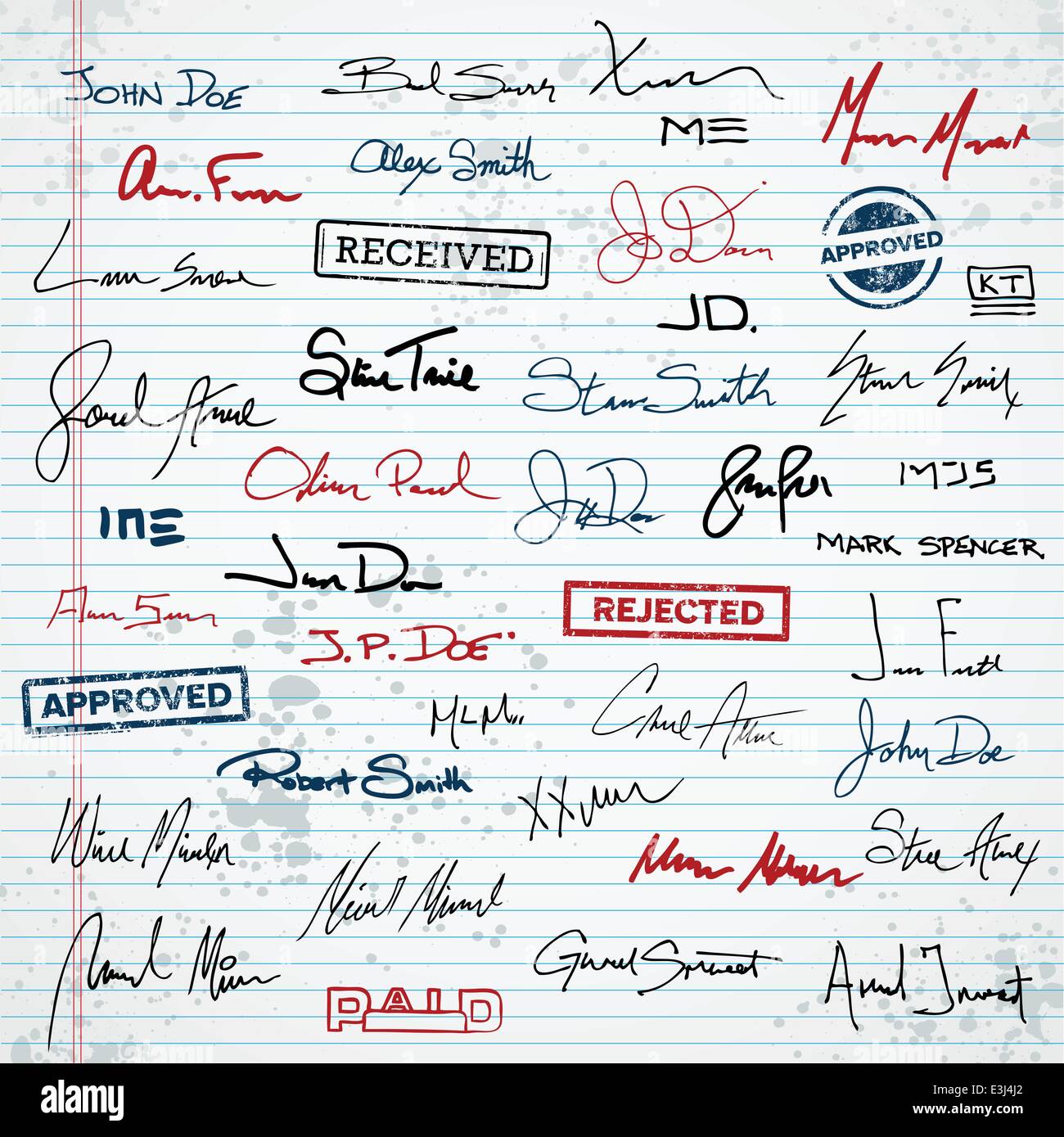 Mr john Stock Vector Images - Alamy