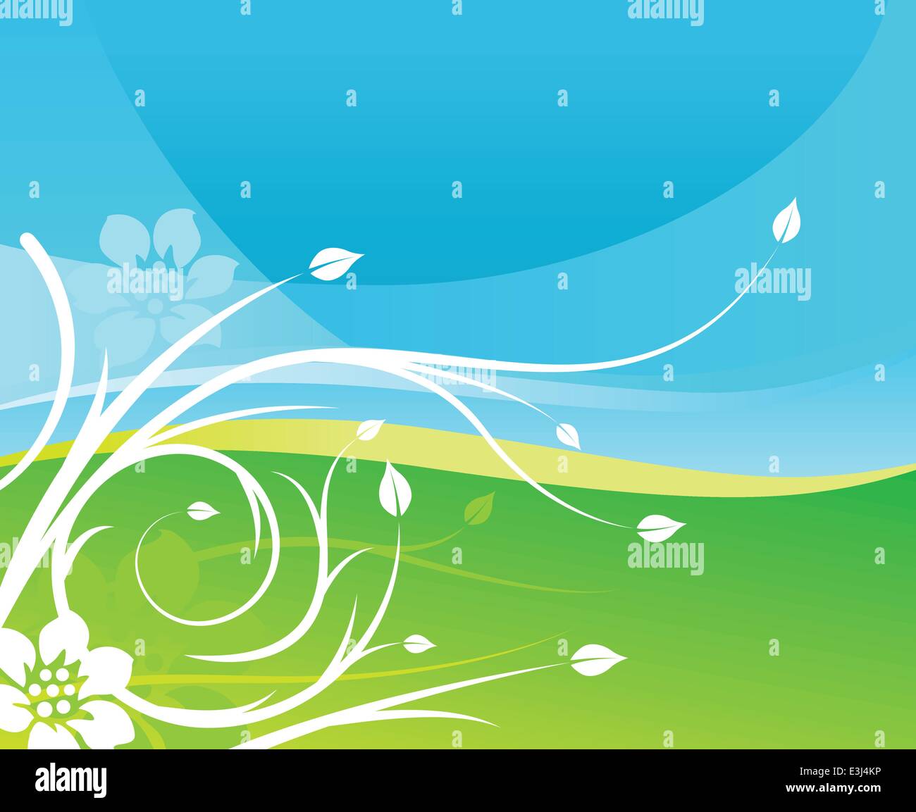 Abstract sky and grass earth background design Stock Vector Image & Art ...