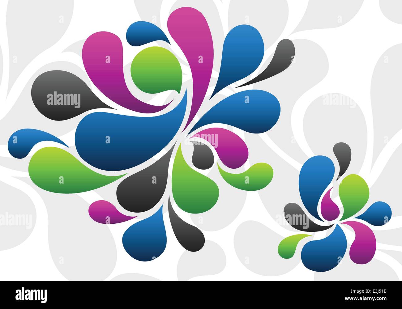 Abstract colorful splash drops background design Stock Vector Image ...