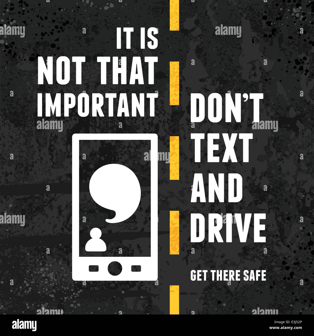 Mobile phone driving dangers Stock Vector Images - Alamy