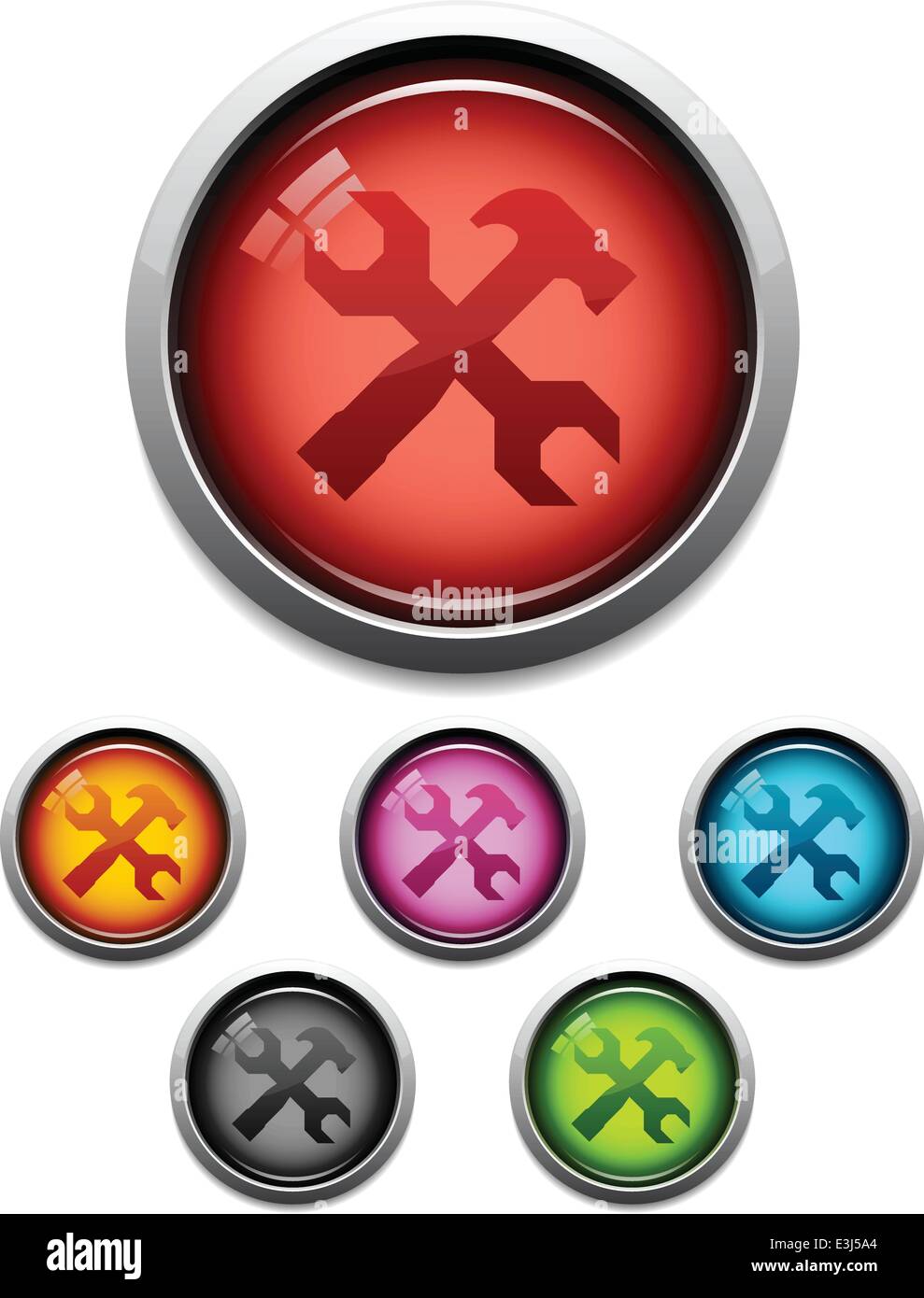 Set tools in tool Stock Vector Images - Alamy