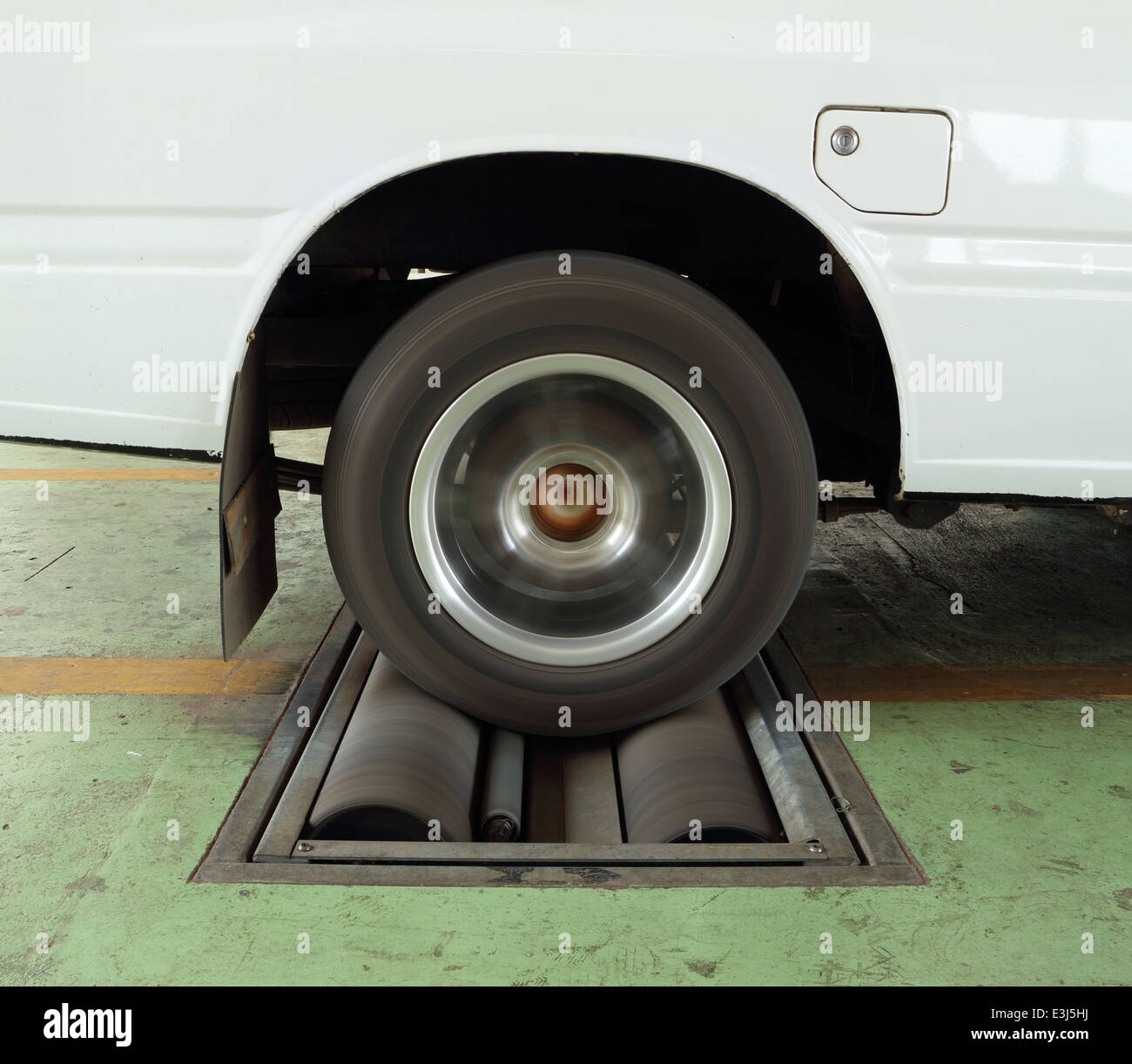 brake testing system of a car Stock Photo - Alamy