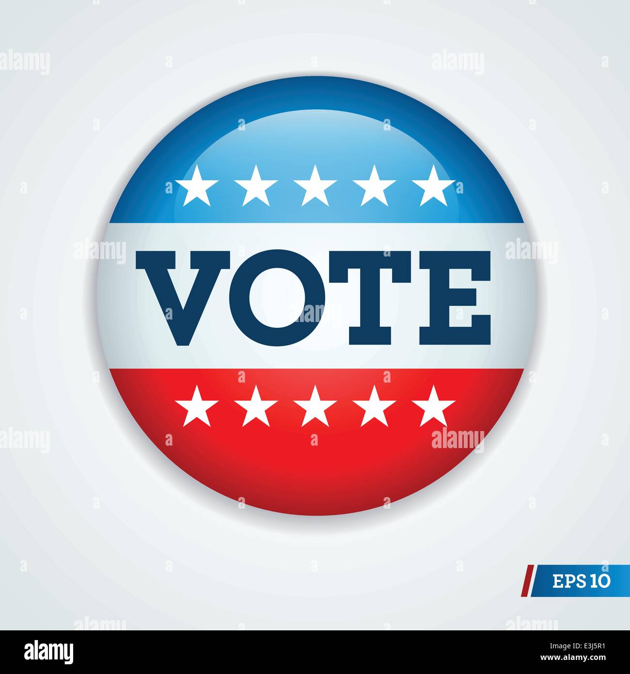Vote election campaign badge button for 2012 Stock Vector Image & Art ...