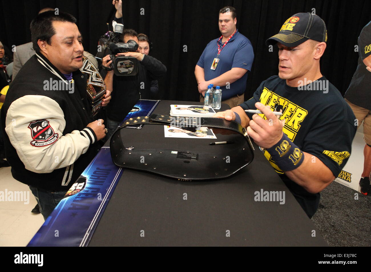 Kmart welcomes wwe superstar john hi-res stock photography and images ...