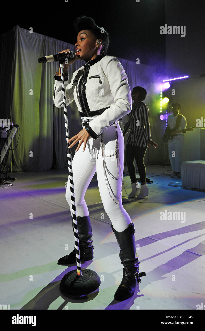 MIAMI BEACH, FL: Janelle Monae performs during the Electric Tour at the ...