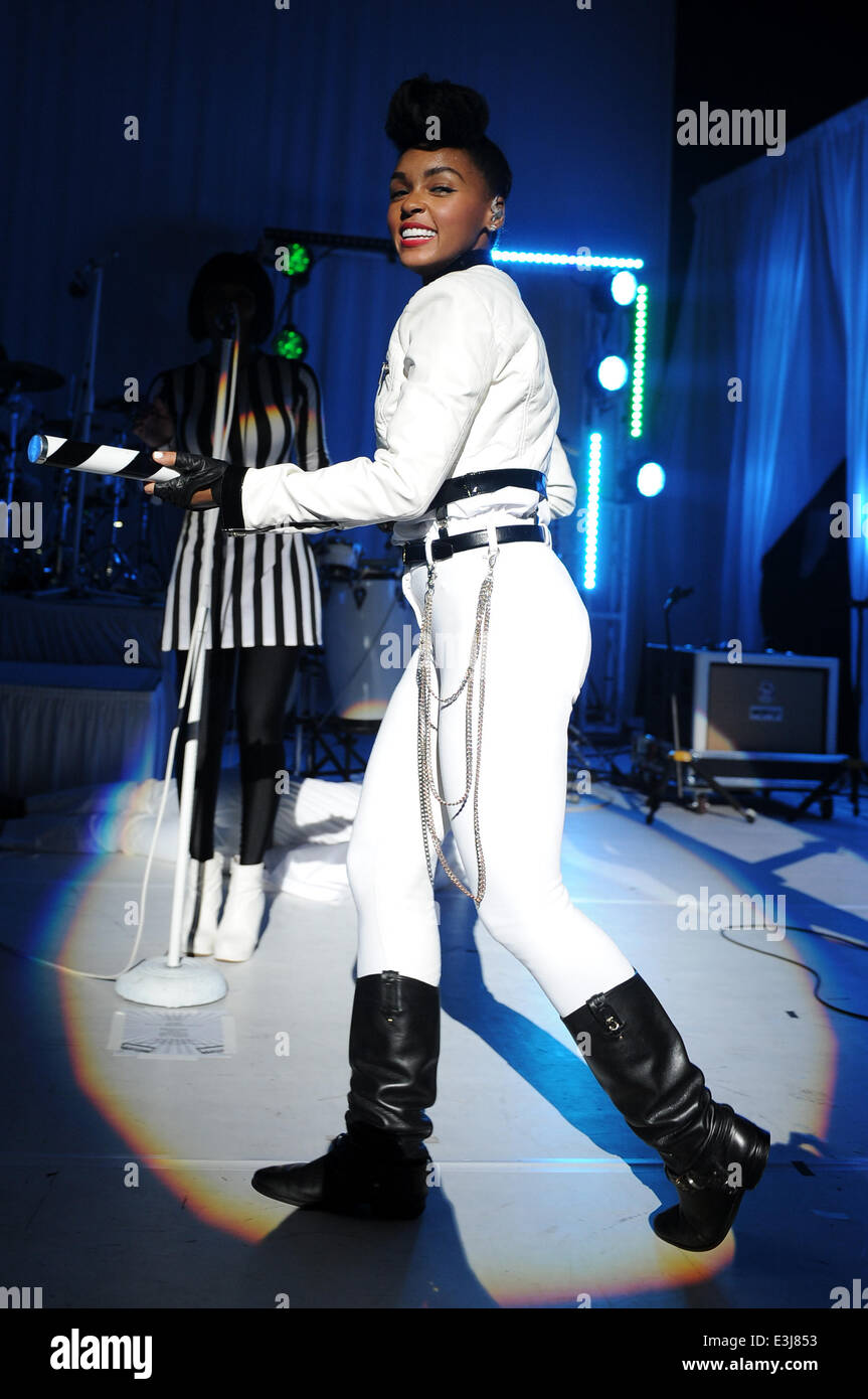 MIAMI BEACH, FL: Janelle Monae performs during the Electric Tour at the ...