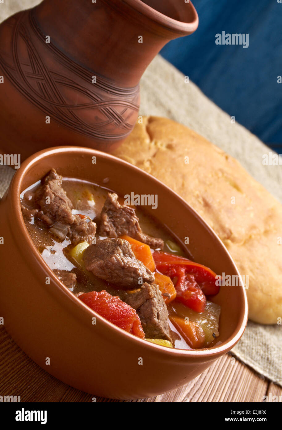 Old fashioned beef stew .homemade American beef stew.country cuisine ...