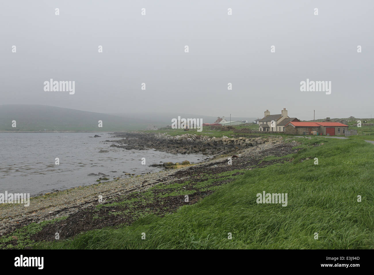 Haroldswick waterfront Shetland Scotland June 2014 Stock Photo - Alamy