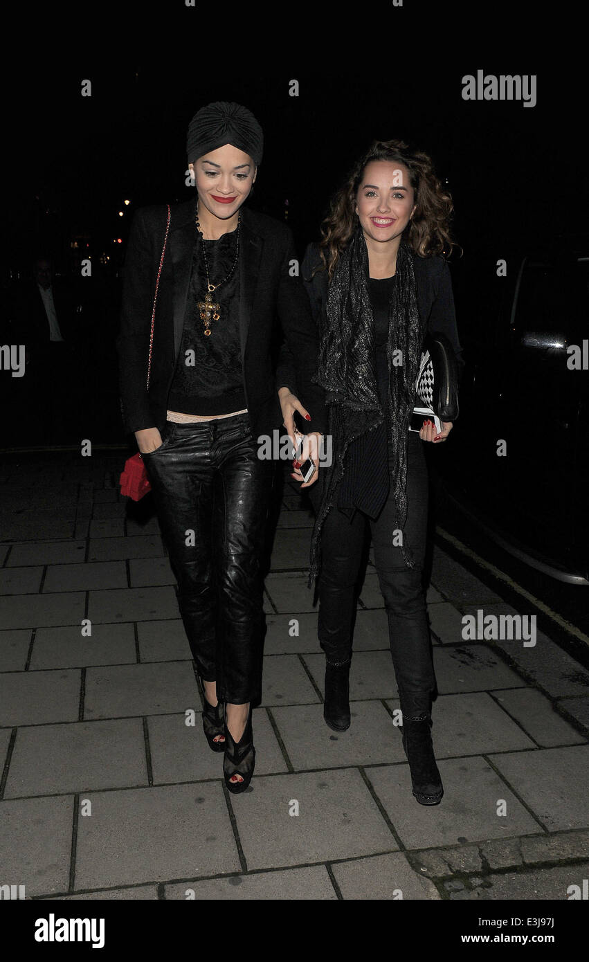 Rita Ora steps out with sister Elena in Mayfair, for a late birthday ...