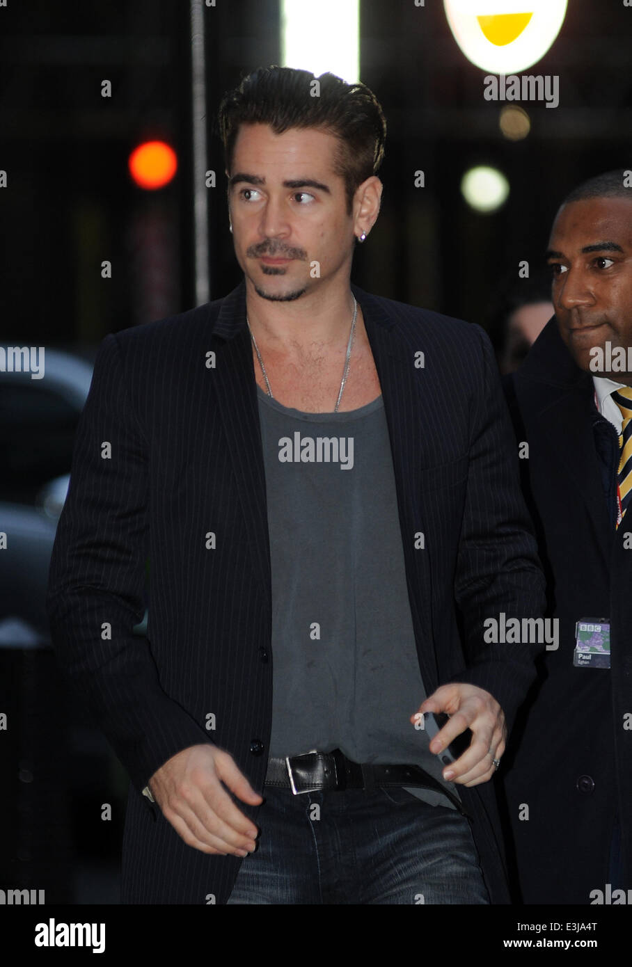 Colin Farrell at the BBC Radio 1 studios Featuring: Colin Farrell Where ...