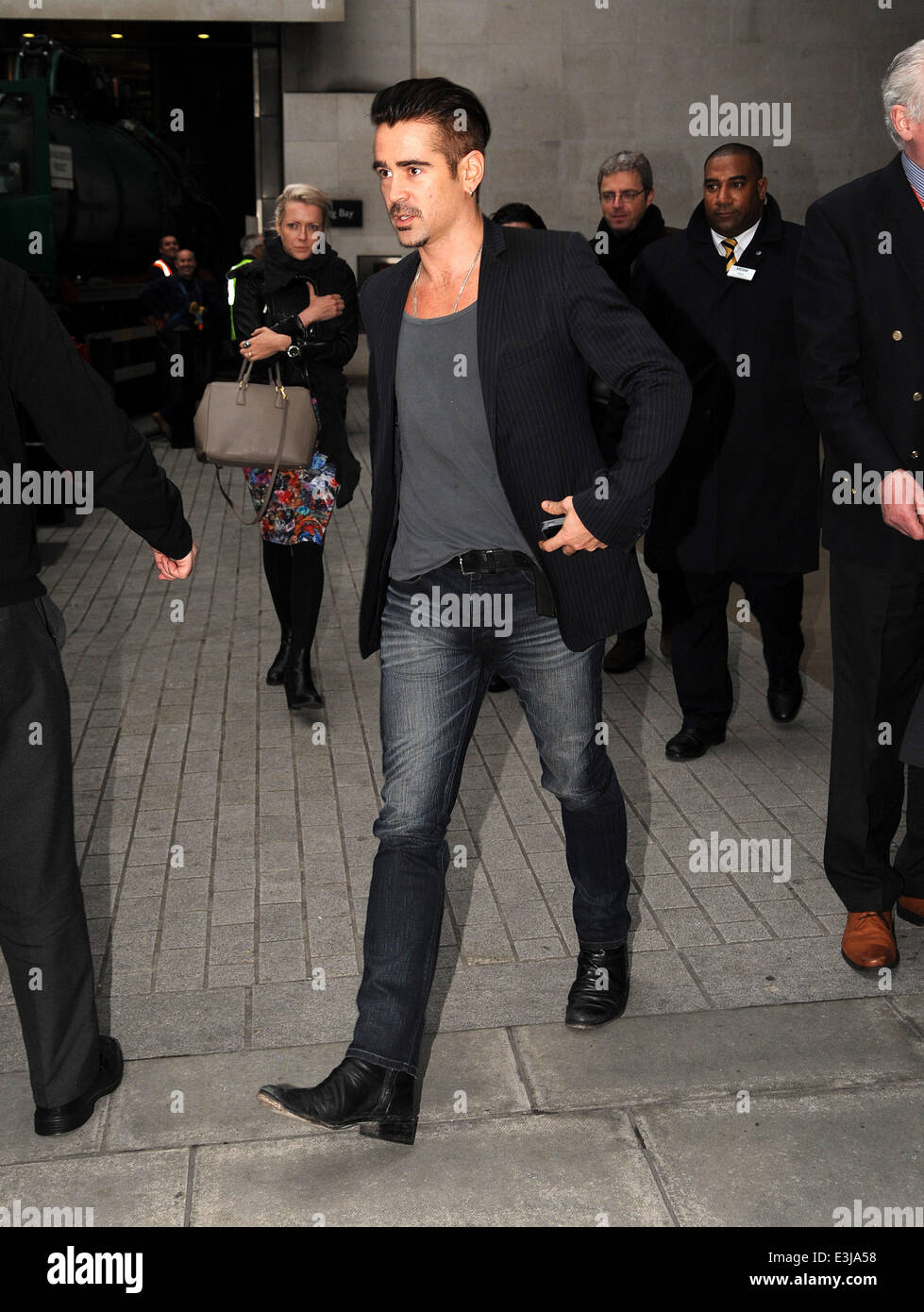 Colin Farrell at the BBC Radio 1 studios Featuring: Colin Farrell Where ...