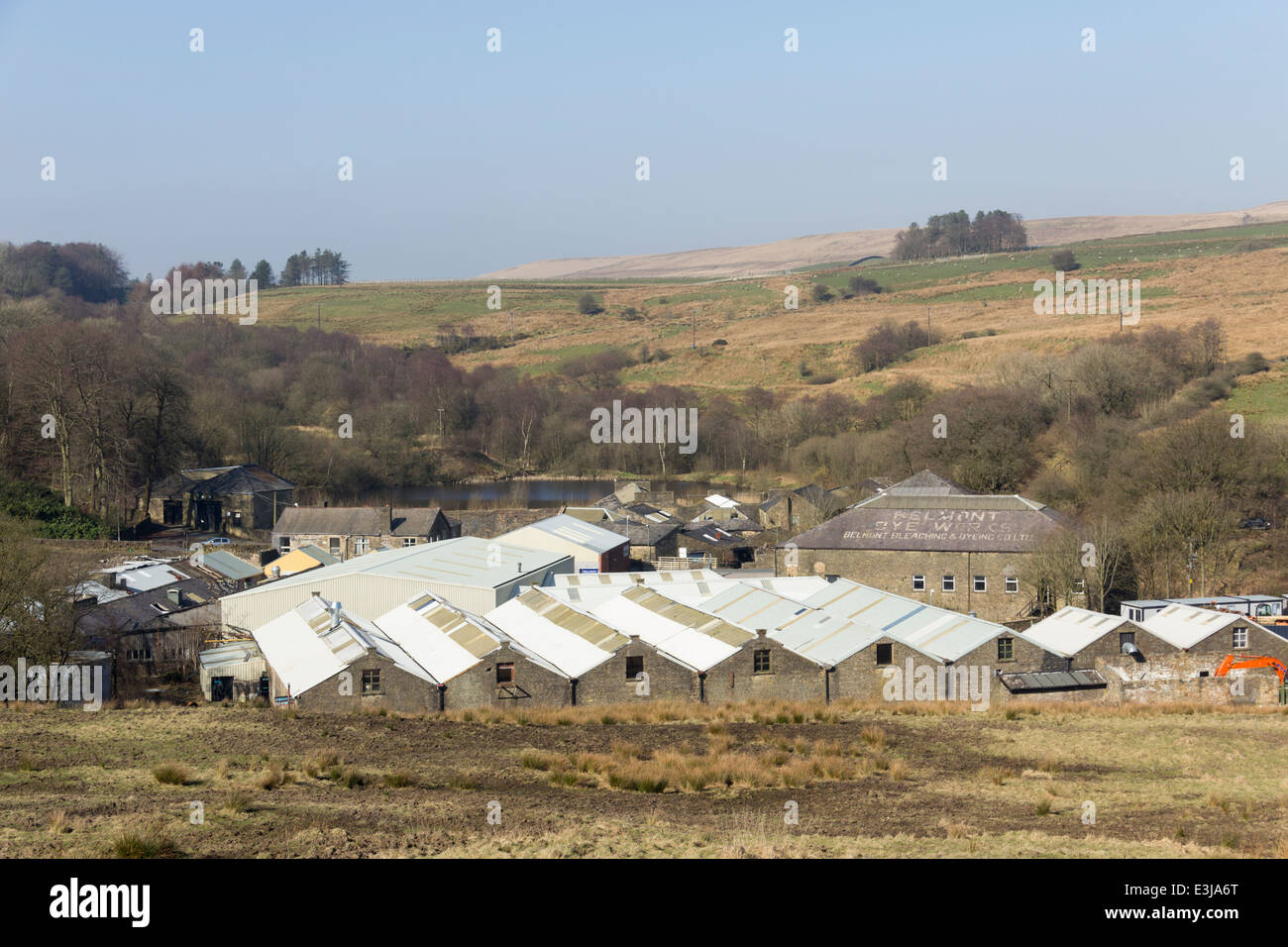 Belmont Works. The former bleaching and dyeing works in the village of ...