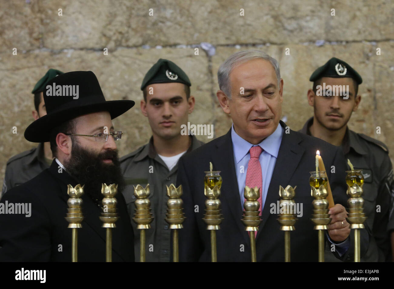 Israeli Prime Minister Benjamin Netanyahu, Shmuel Rabinovitch Rabbi of ...
