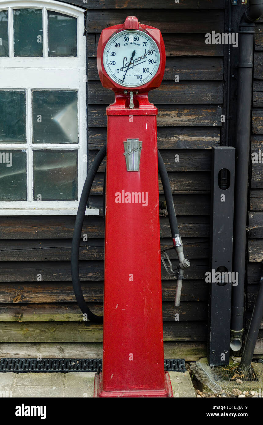 Old style petrol pump Stock Photo - Alamy