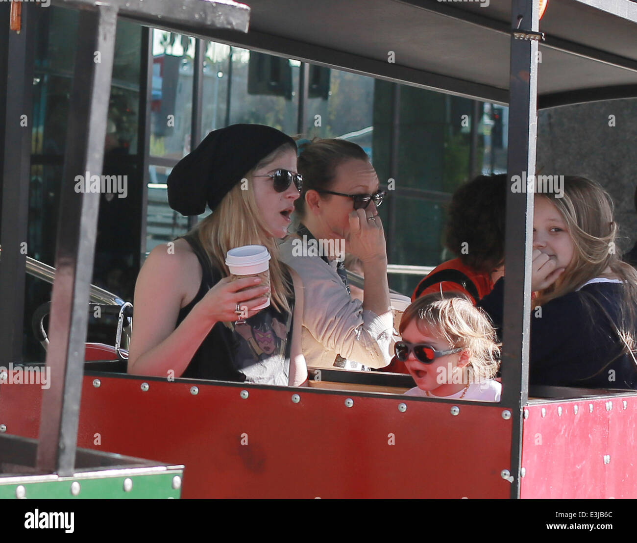 A blonde Selma Blair and her son Arthur Bleick seen at Laurel Canyon ...