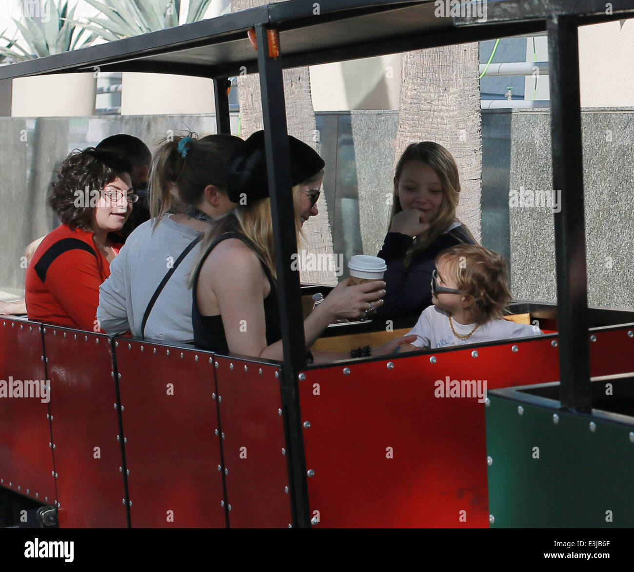 A blonde Selma Blair and her son Arthur Bleick seen at Laurel Canyon ...