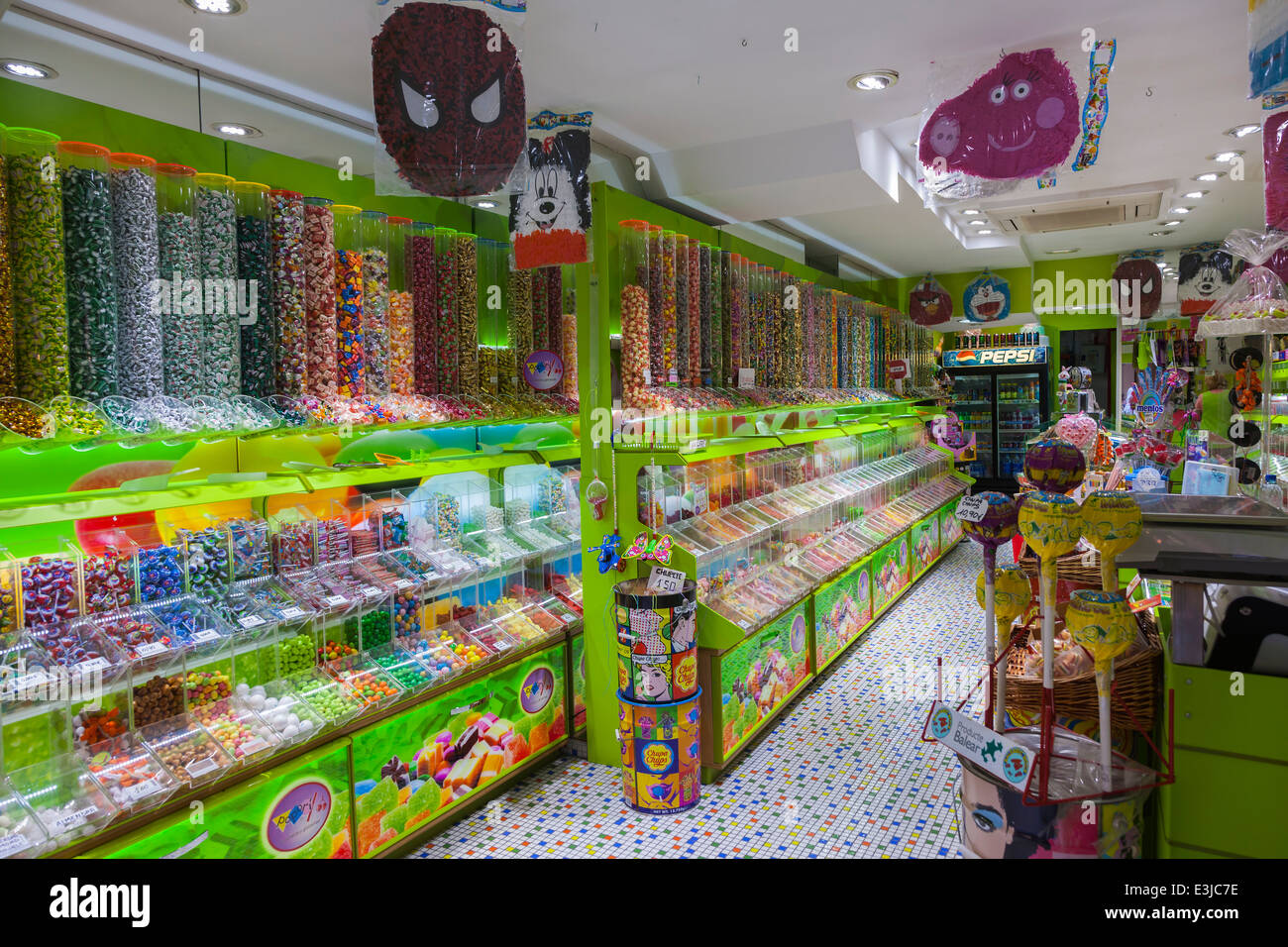 Sweet shop, Majorca, Palma Stock Photo - Alamy