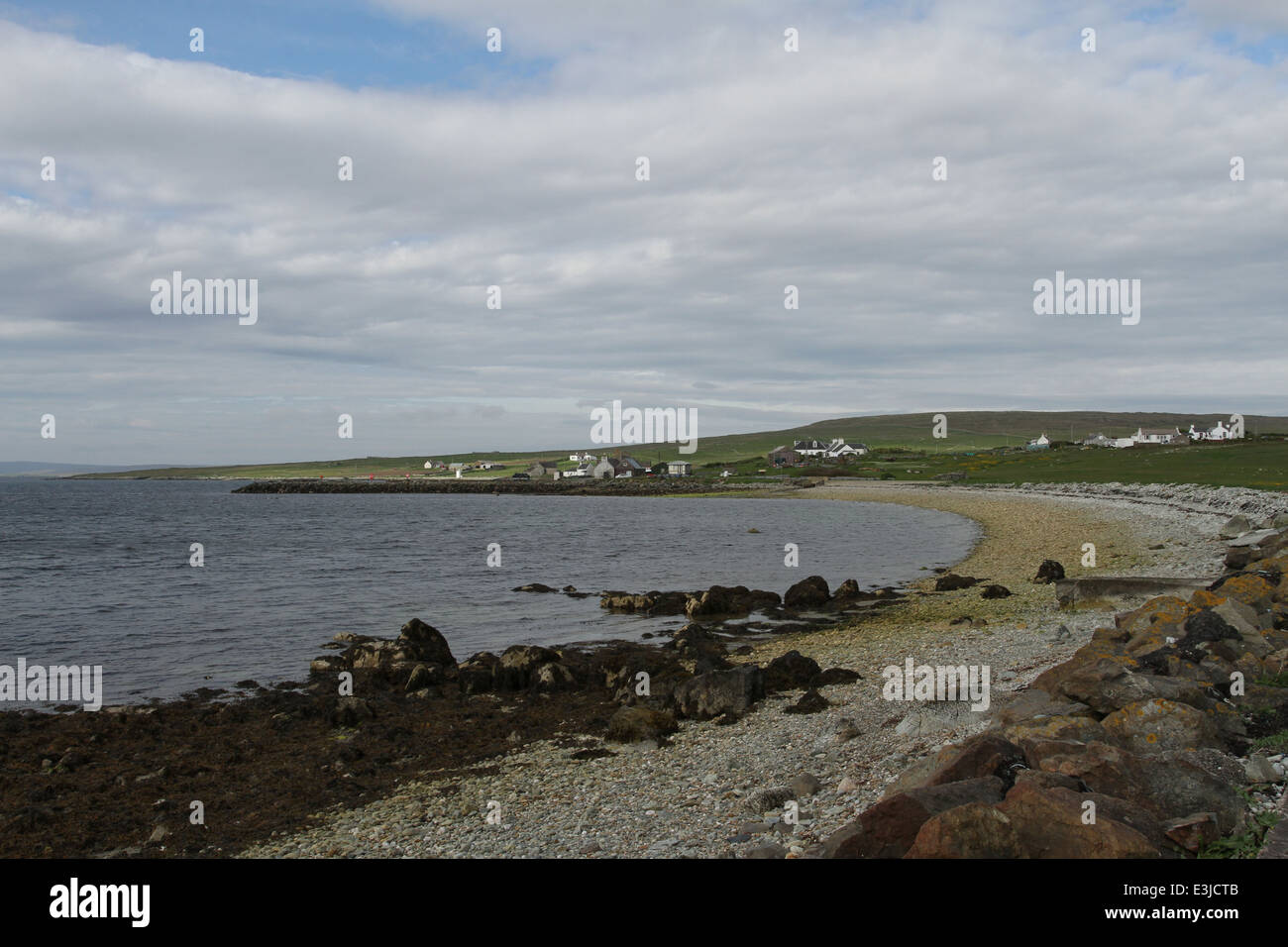 Uyeasound waterfront Unst Shetland Scotland June 2014 Stock Photo - Alamy
