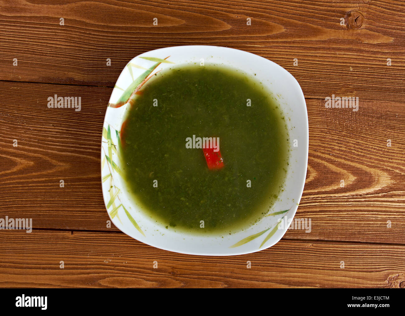 Mulukhiyah a vegetable in Middle Eastern and North African cuisine.used ...