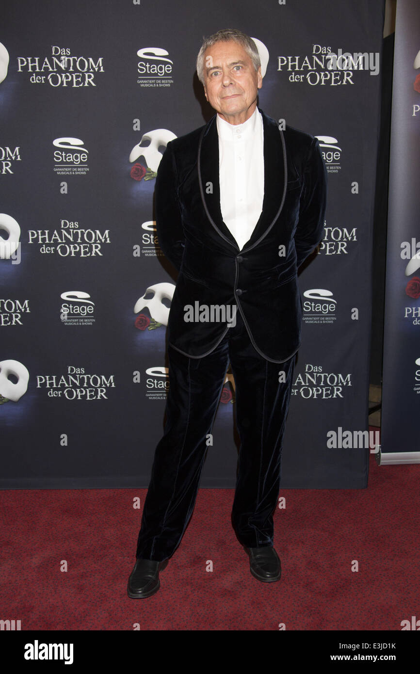 Celebrities attending the premiere of Phantom der Oper at Stage theatre ...