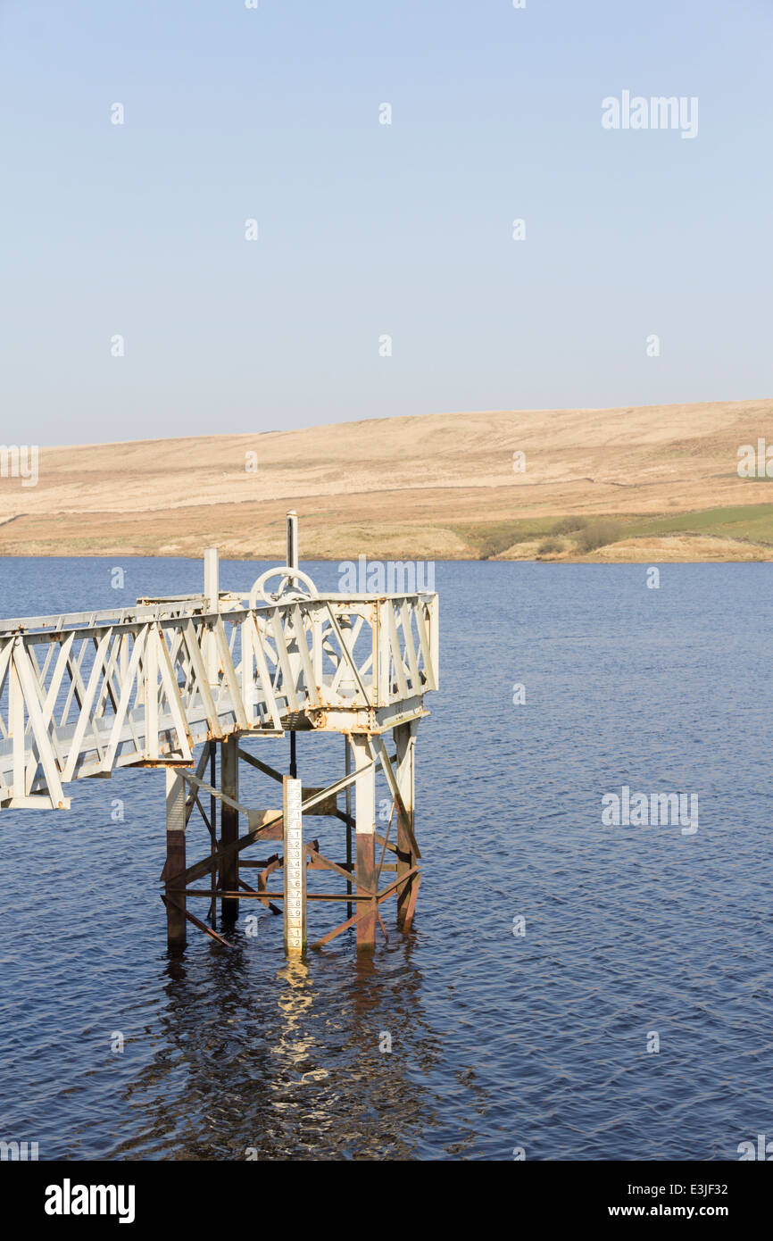 Steel gantry bridge giving access to the control valve at the United ...