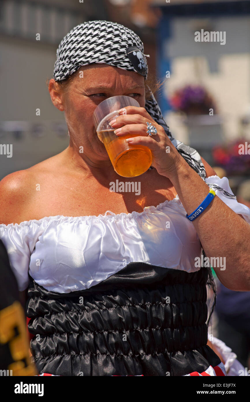 pirate enjoying a pint at Poole Quay at Harry Paye Day – Poole’s annual ...