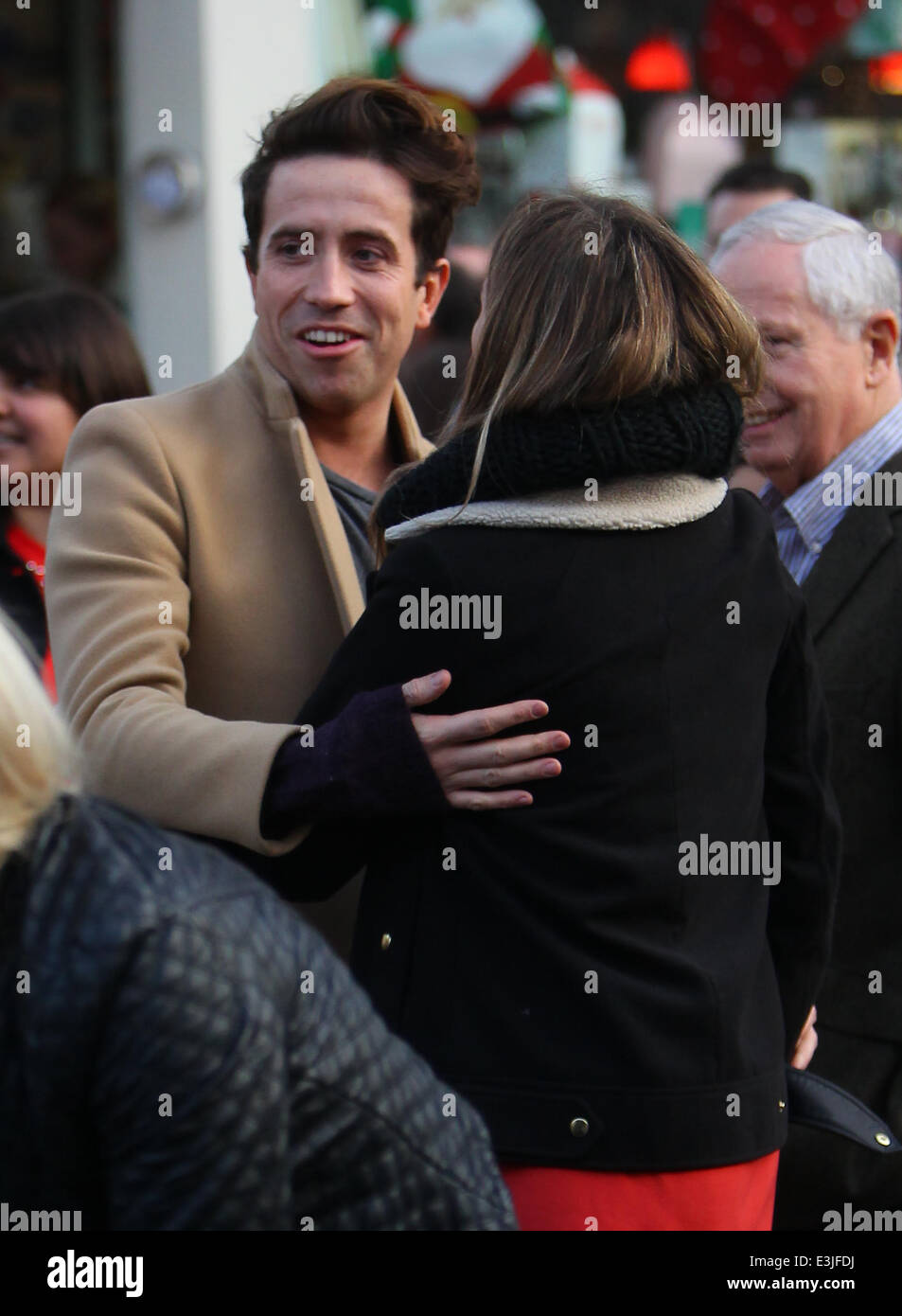 Pixie Geldof, Daisy Lowe and Nick Grimshaw attend the Christmas Fair in ...