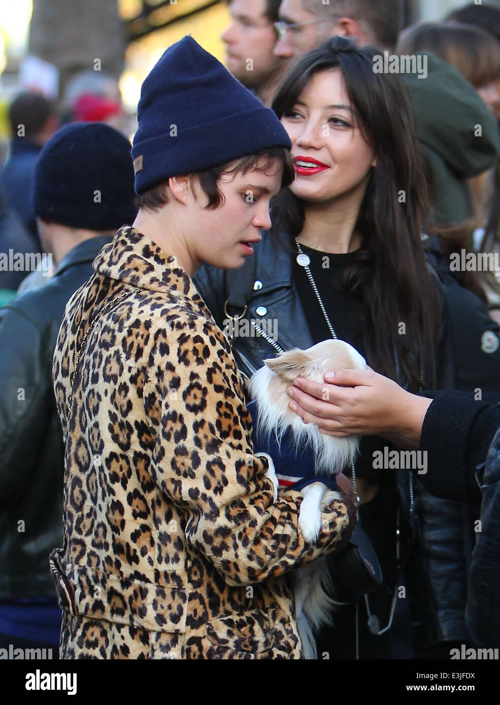 Pixie Geldof, Daisy Lowe and Nick Grimshaw attend the Christmas Fair in ...