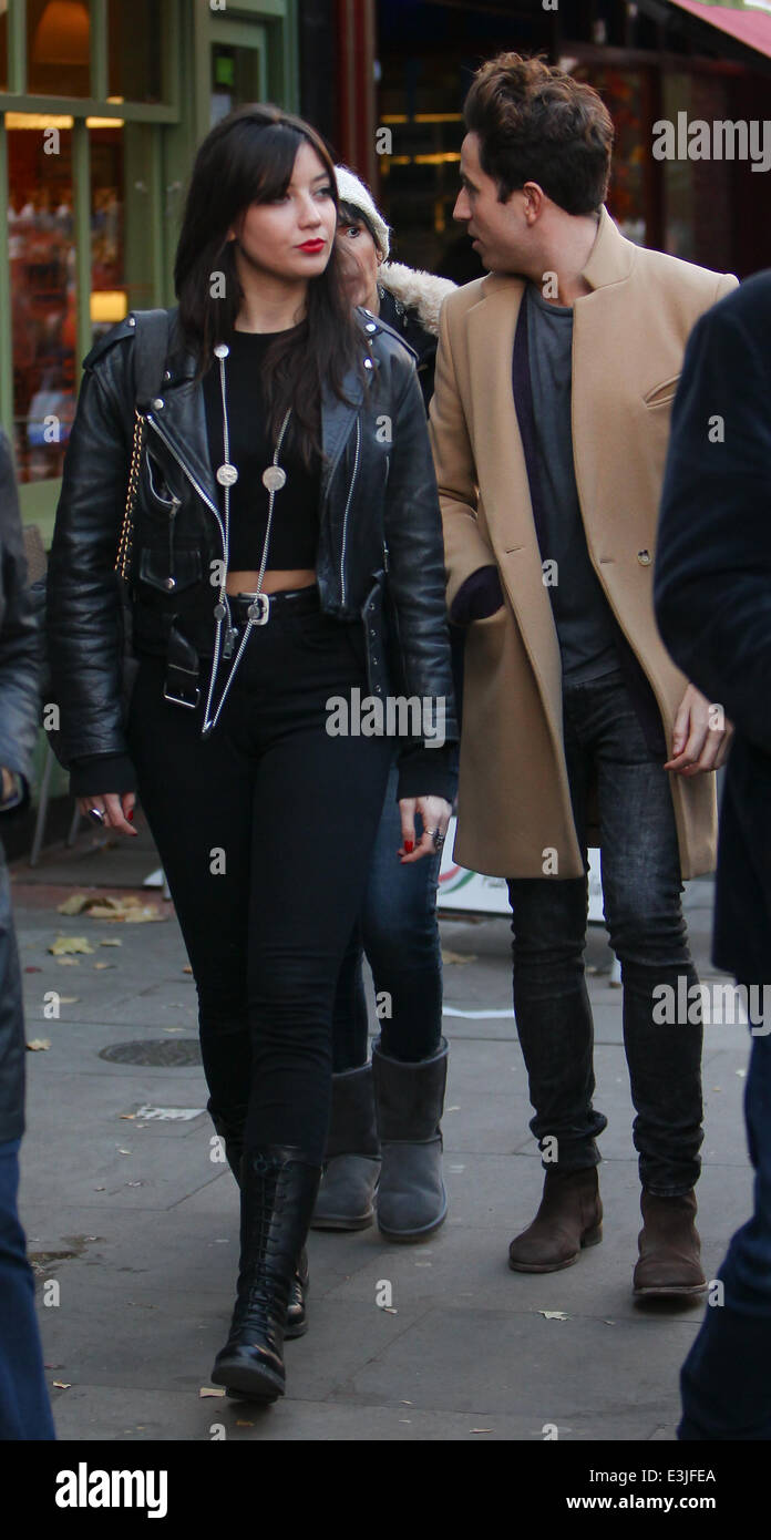 Pixie Geldof, Daisy Lowe and Nick Grimshaw attend the Christmas Fair in ...