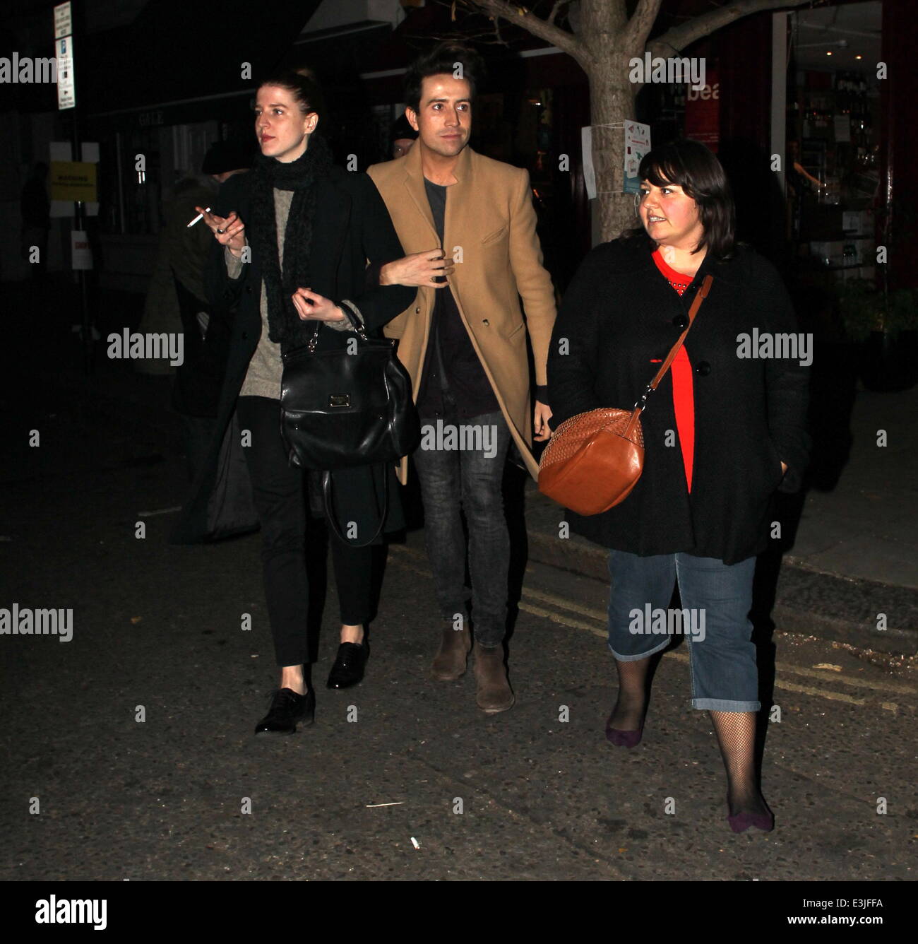 Celebrities at the Primrose Hill Winter Fair Featuring: Nick Grimshaw ...