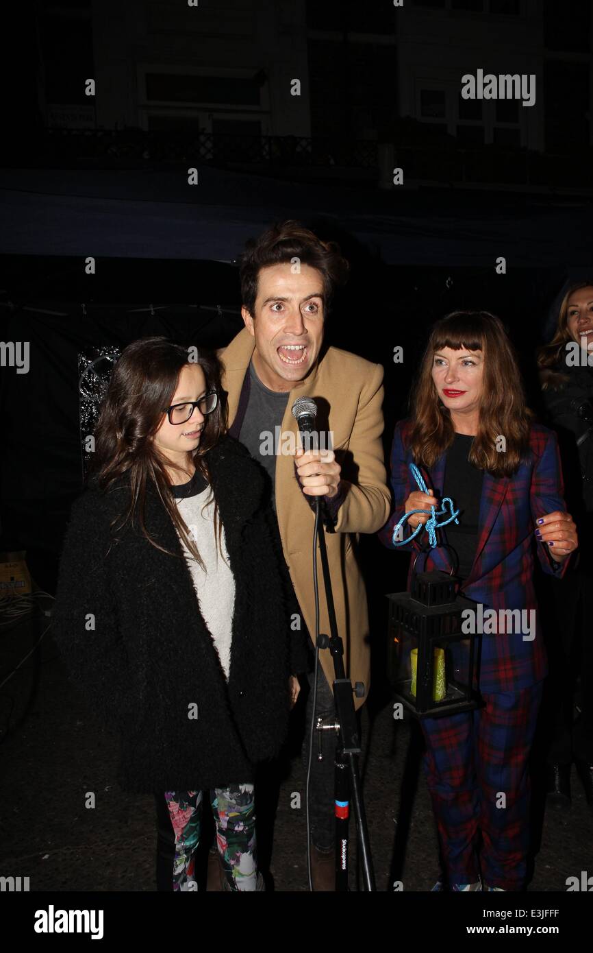 Celebrities at the Primrose Hill Winter Fair Featuring: Nick Grimshaw ...