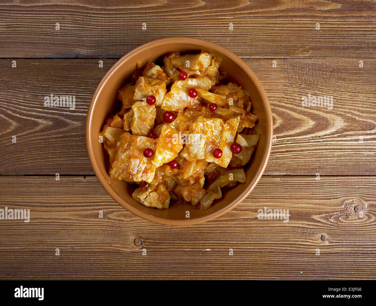 Bigos - traditional meat and cabbage stew typical of Polish, Lithuanian ...