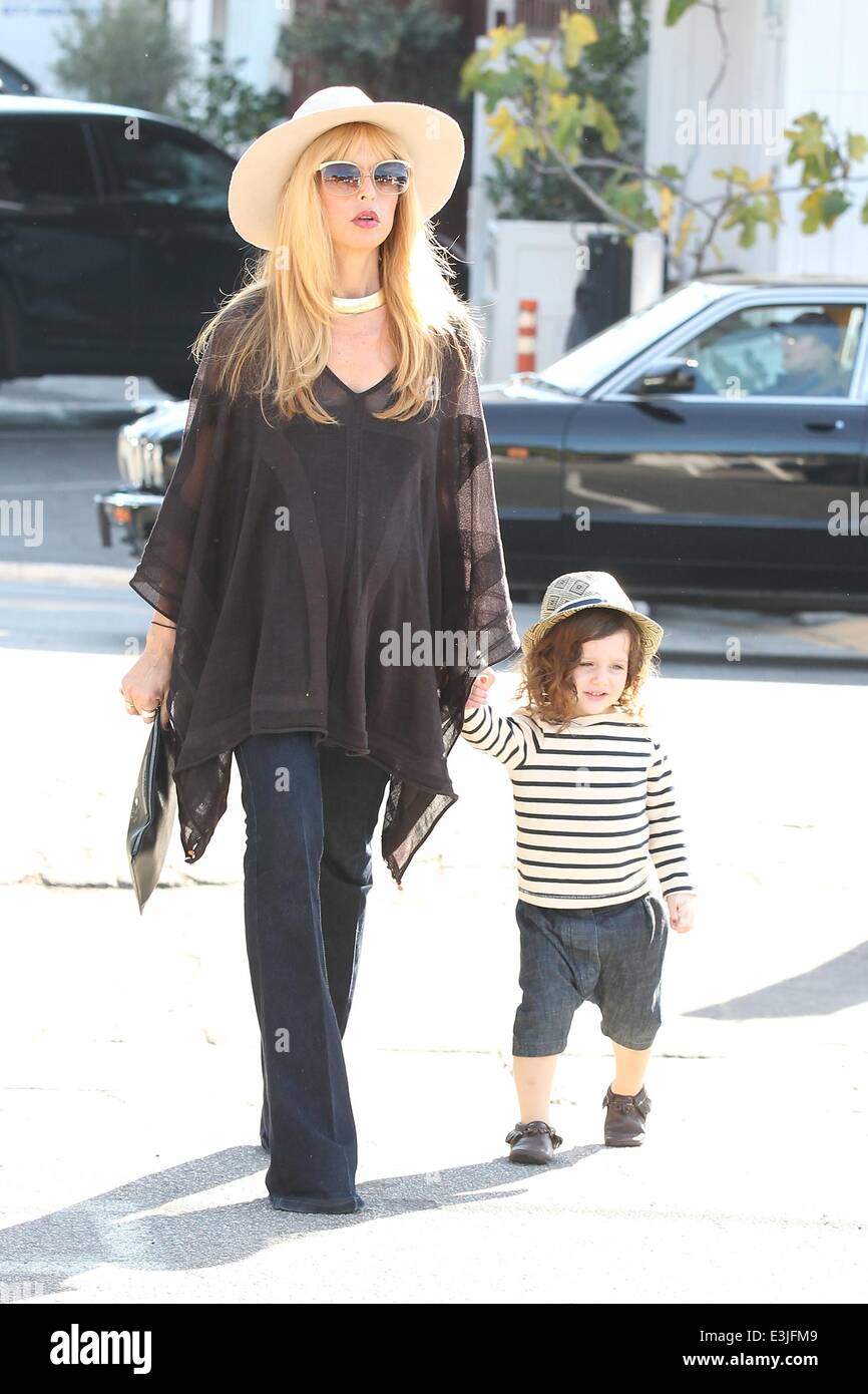Rachel Zoe with husband Rodger Berman and son Skyler at the Brentwood ...
