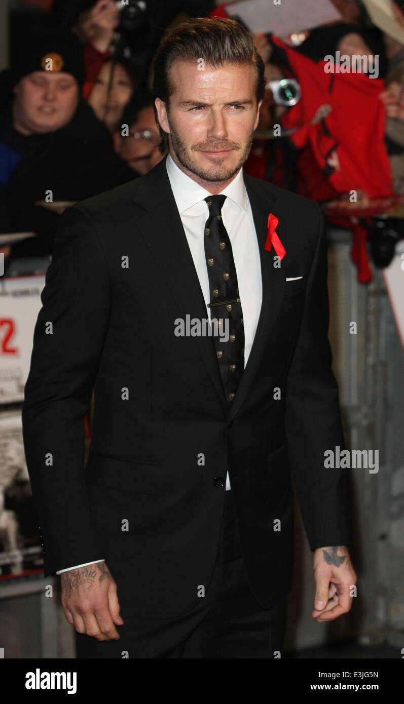 David Beckham arriving at the Class 92 Premiere Featuring: David ...