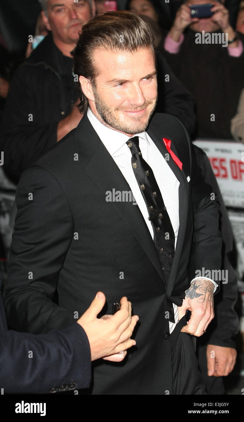David Beckham arriving at the Class 92 Premiere Featuring: David ...