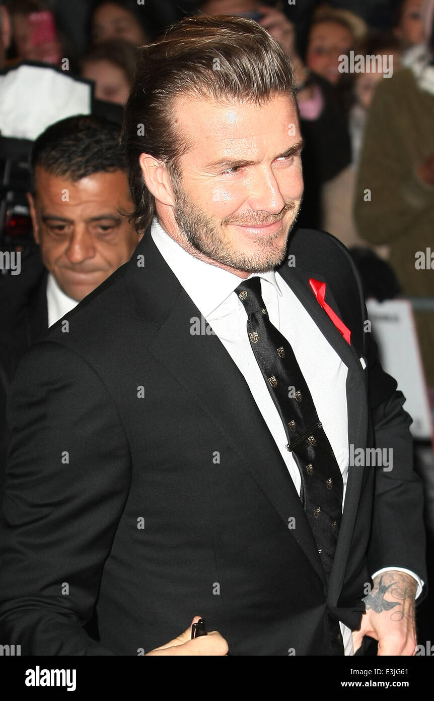 David Beckham arriving at the Class 92 Premiere Featuring: David ...