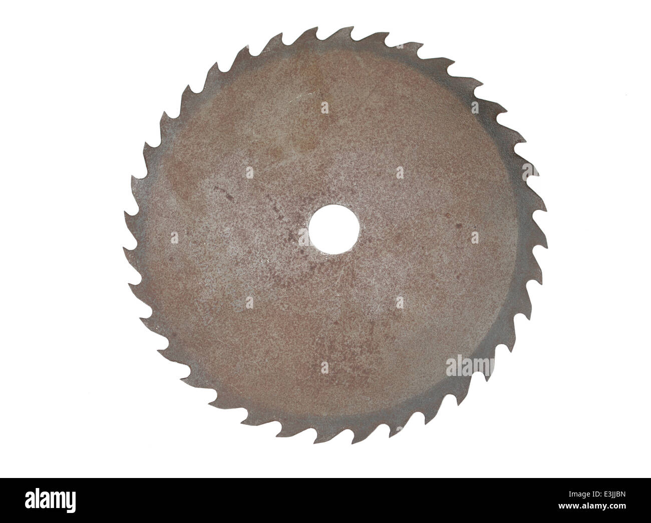 metal toothed disc saw on white background Stock Photo - Alamy