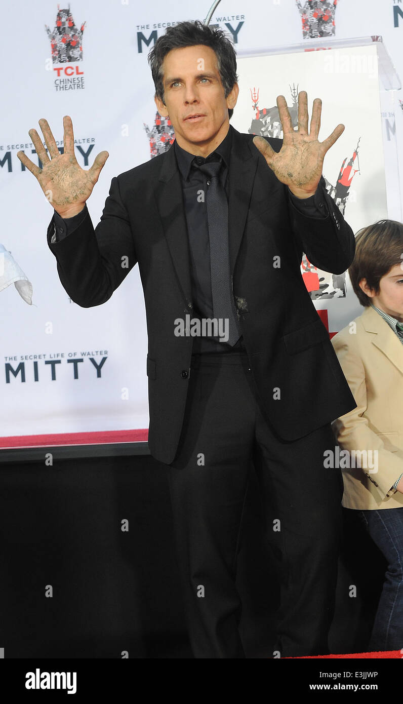 Ben Stiller's hand and footprint ceremony at TCL Chinese Theater ...
