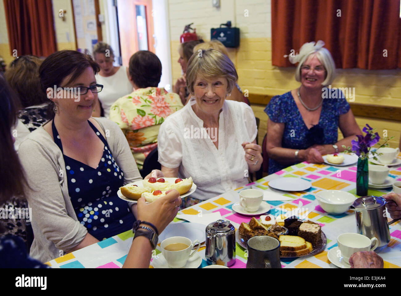 Cream Tea in the village hall after the Nether Stowey Female Friendly ...