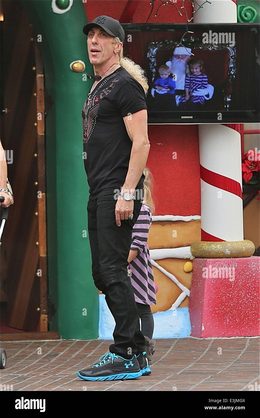 Dee Snider of Twisted Sister and family enjoy Santa Home at the Grove ...