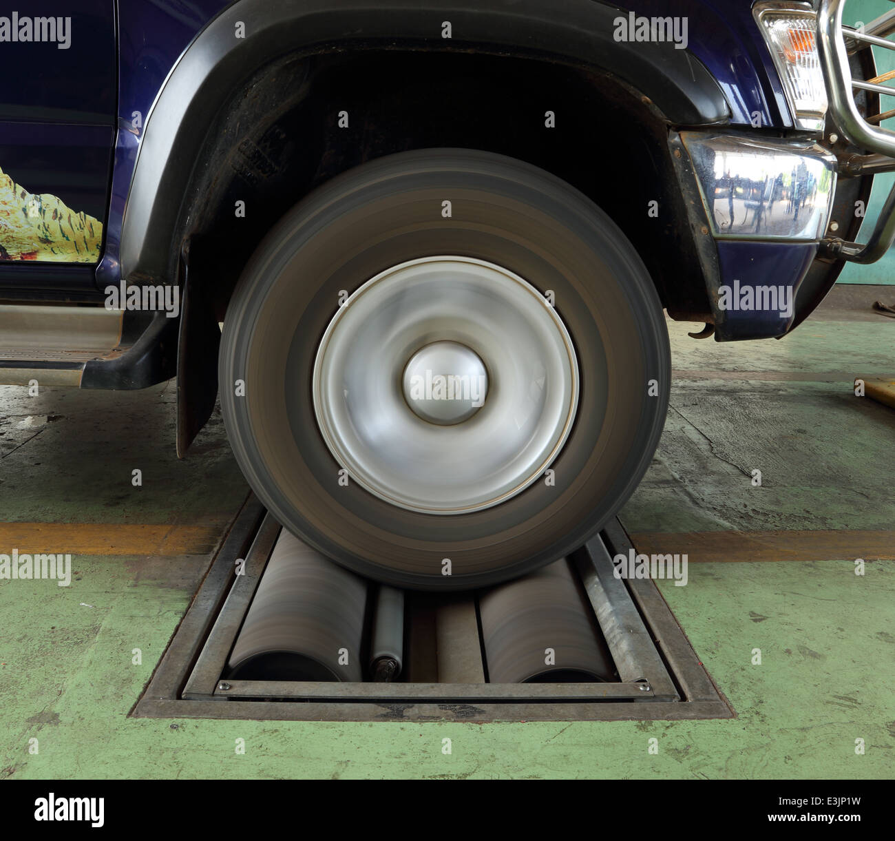 brake testing system of a car Stock Photo - Alamy