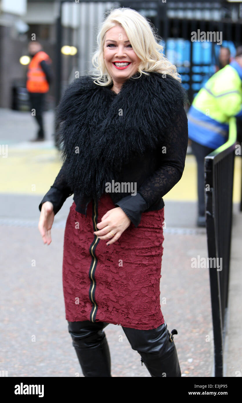 Kim Wilde outside the itv studios Featuring: Kim Wilde Where: London ...