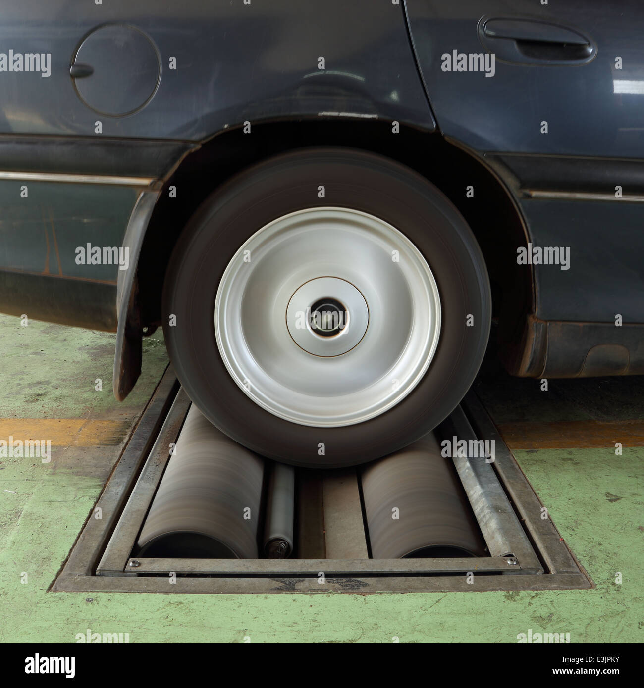 Roller brake tester hi-res stock photography and images - Alamy