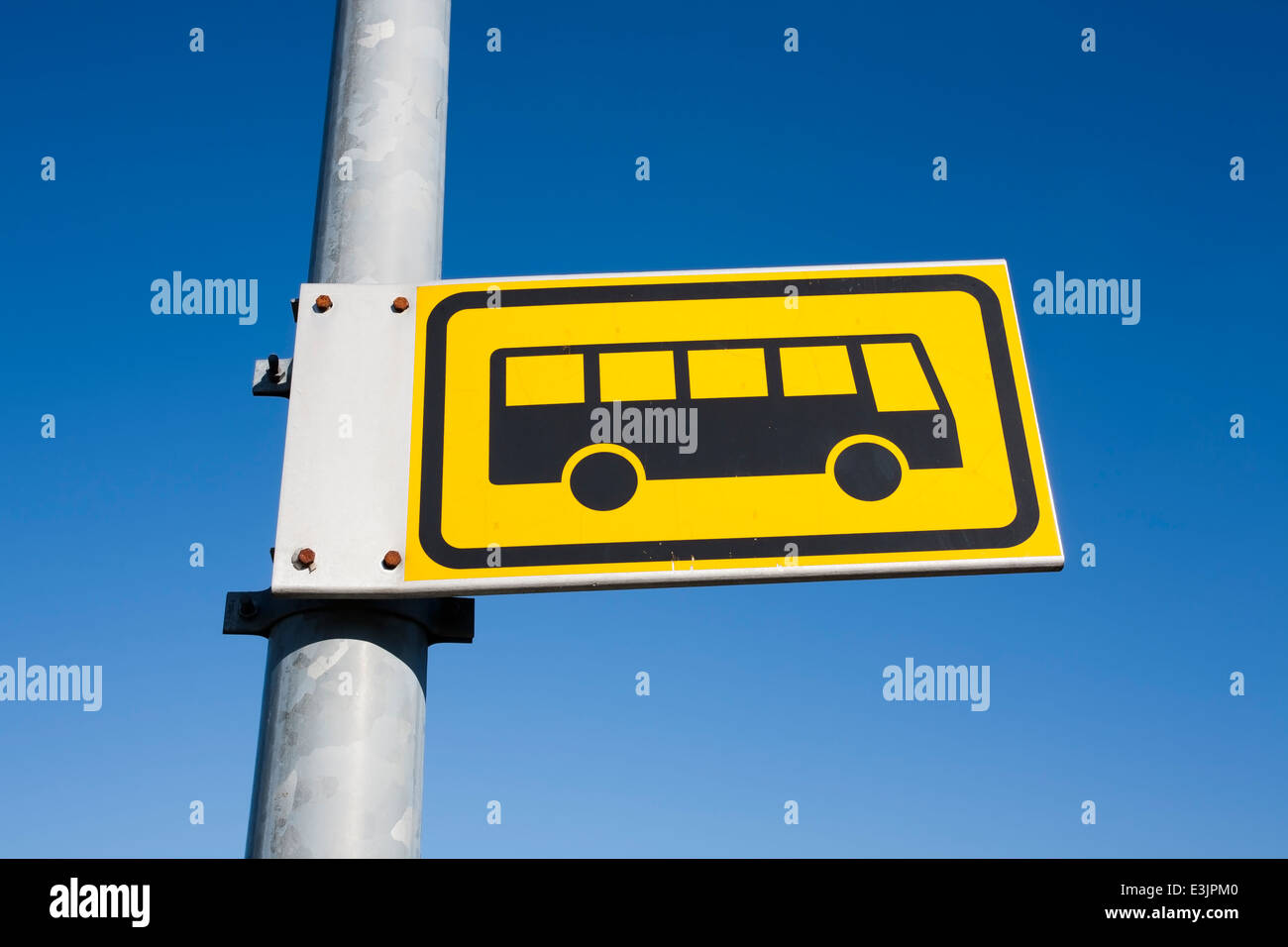 bus stop sign, Finland Stock Photo - Alamy